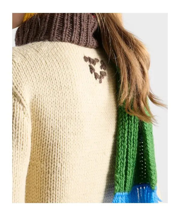 Prada Wool Zipper Cardigan - Rope/cocoa Brown