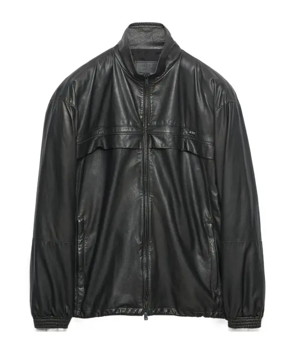 Prada Nappa Leather Jacket - Black
