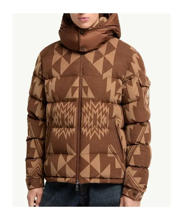 Moncler Boislune Hooded Corduroy Short Down Jacket