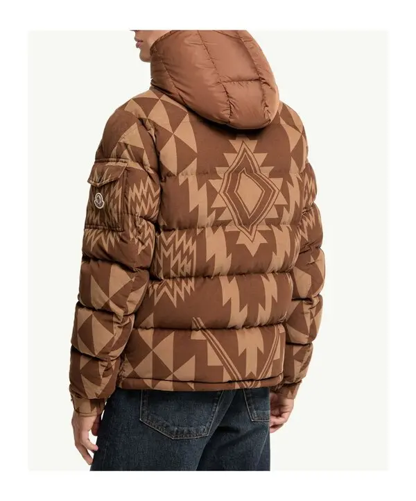 Moncler Boislune Hooded Corduroy Short Down Jacket