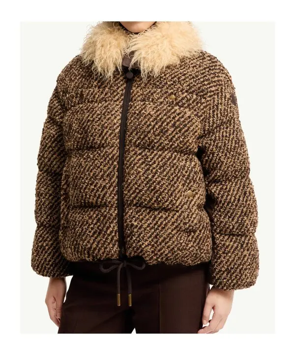 Moncler Dynamique Bouclé Short Down Jacket