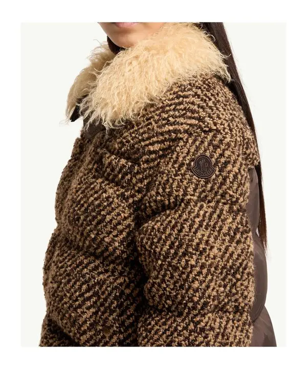 Moncler Dynamique Bouclé Short Down Jacket