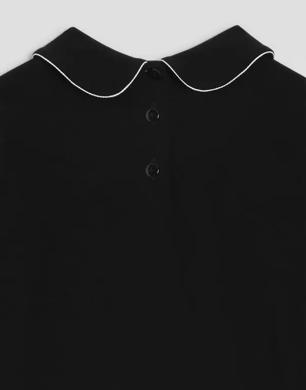 Dolce & Gabbana Logo-embroidered Peter Pan-collar Blouse