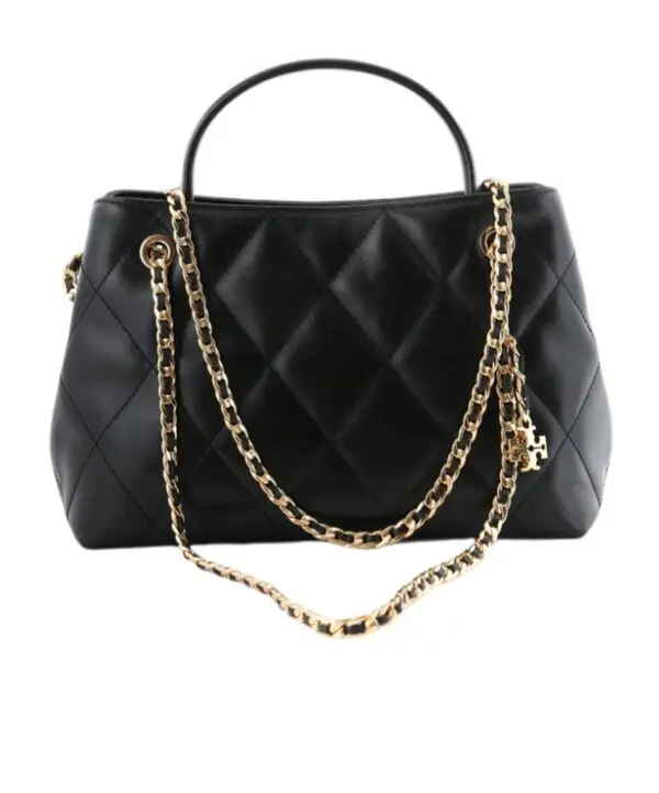 Tory Burch Fleming Small Carryall Purse - Black