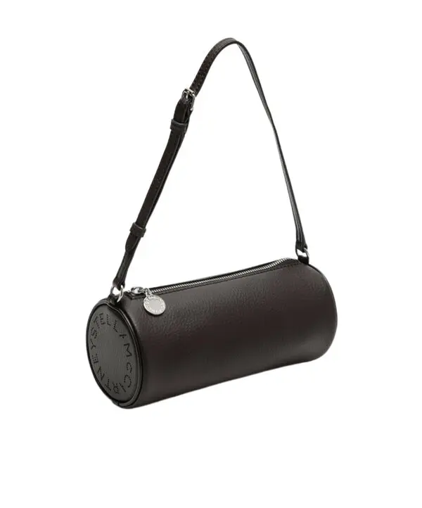 Stella McCartney Logo Bowling Bag - Brown