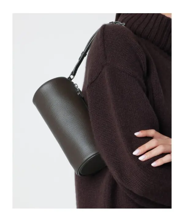 Stella McCartney Logo Bowling Bag - Brown