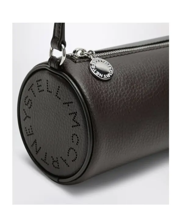 Stella McCartney Logo Bowling Bag - Brown