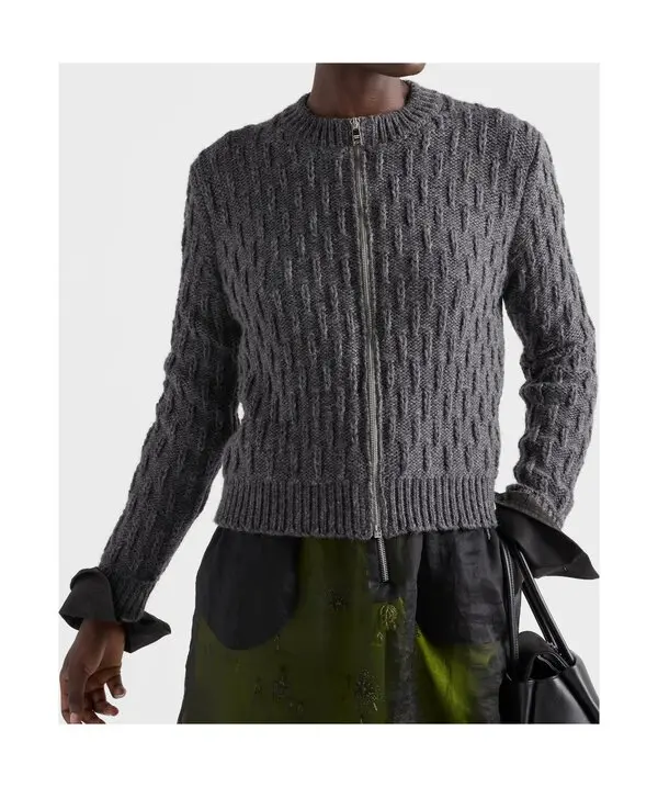 Prada Wool And Alpaca Cardigan