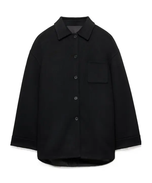 Prada Reversible Double Cashwool And Re-nylon Caban Jacket