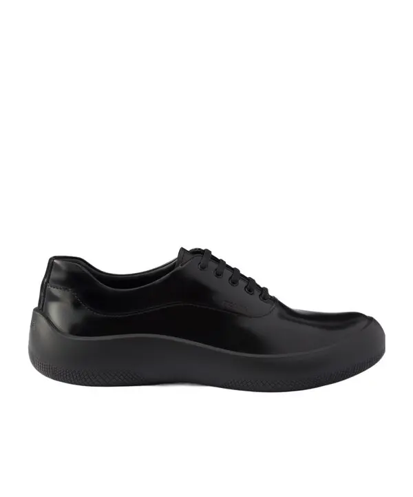 Prada Brushed Leather Sneakers