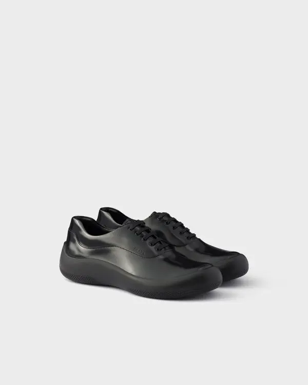 Prada Brushed Leather Sneakers