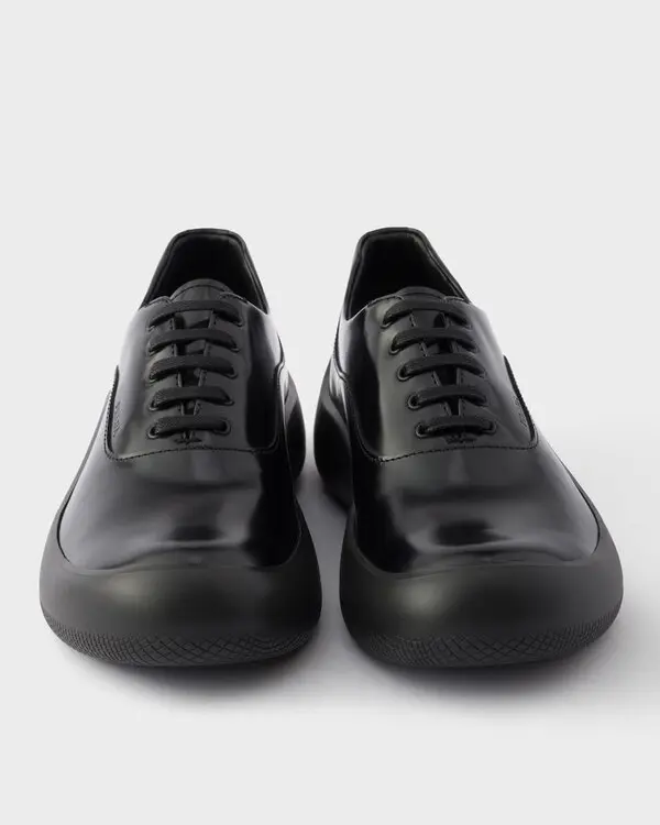 Prada Brushed Leather Sneakers