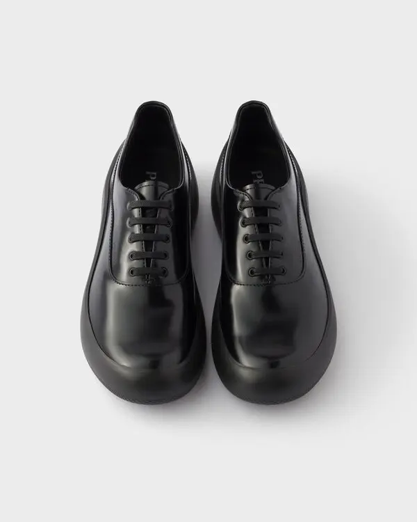 Prada Brushed Leather Sneakers