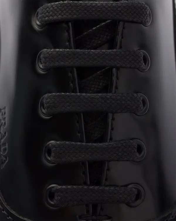 Prada Brushed Leather Sneakers