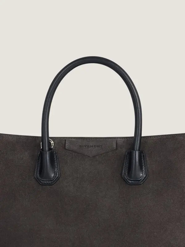 Givenchy Small Antigona Catchall Bag In Suede Leather