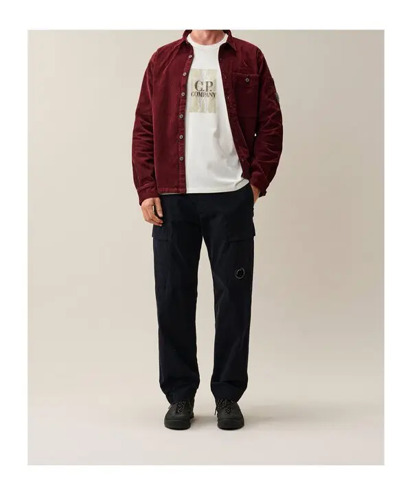 C.P. COMPANY Logo-embroidery T-shirt