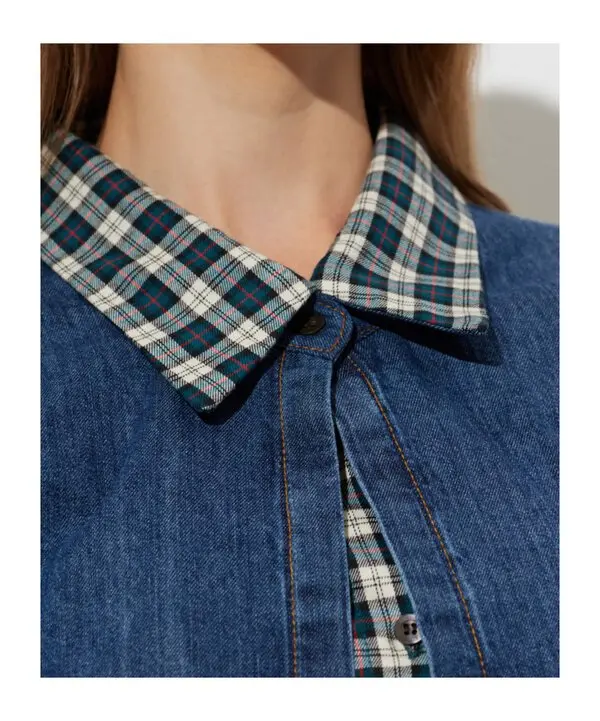 Dries Van Noten Wrap Denim Shirt