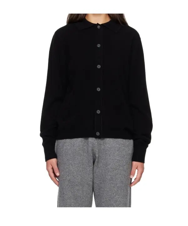 ENTIRE STUDIOS Button-up Collar Cardigan - Black