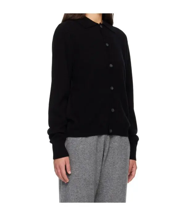 ENTIRE STUDIOS Button-up Collar Cardigan - Black