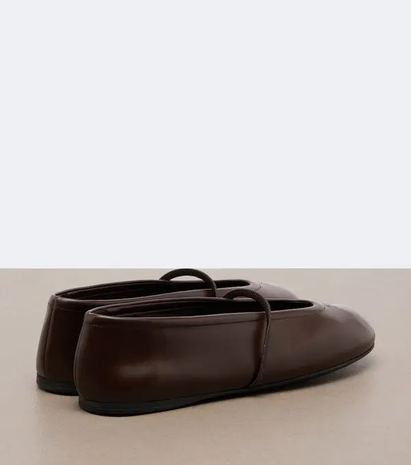 Miu Miu Leather Ballet Flats