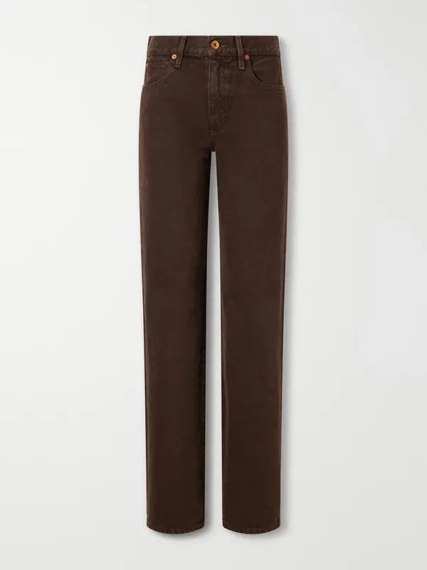 SLVRLAKE Phoenix Mid-rise Straight-leg Jeans