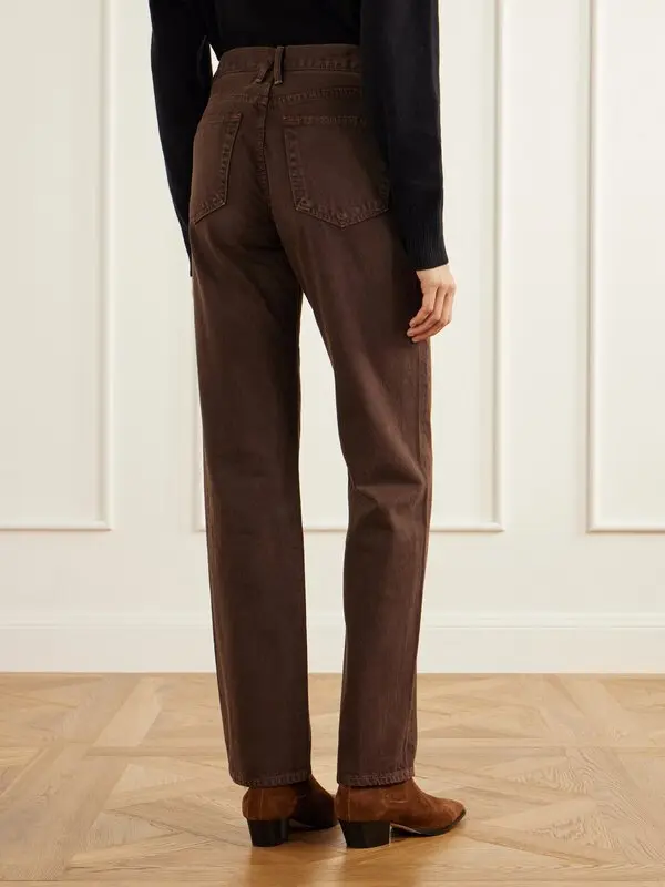 SLVRLAKE Phoenix Mid-rise Straight-leg Jeans