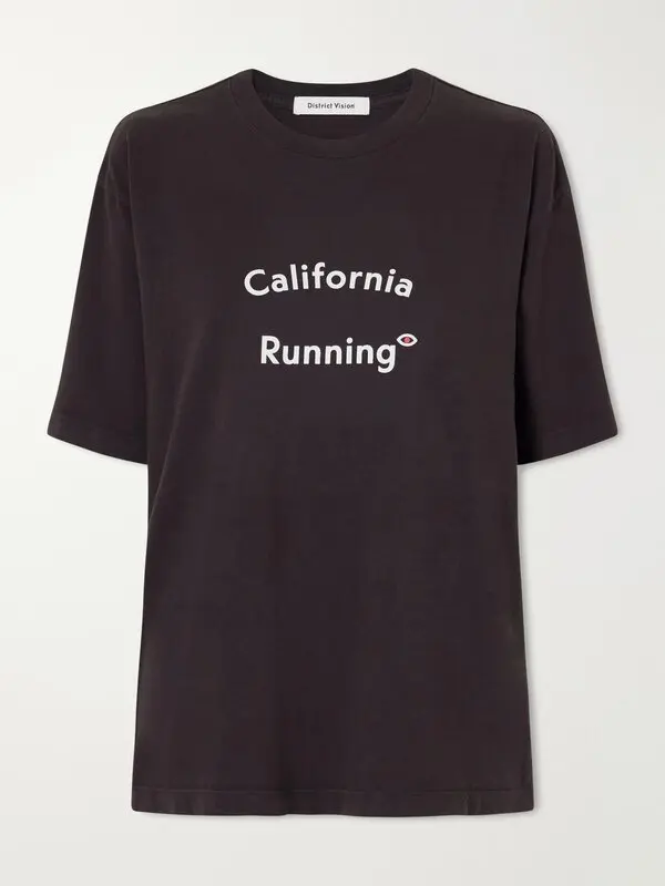 DISTRICT VISION California Printed Cotton-jersey T-shirt