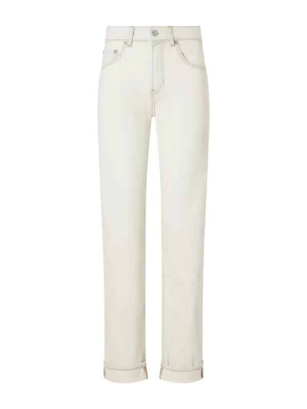 Guest In Residence Everyday High-rise Straight-leg Jeans - White