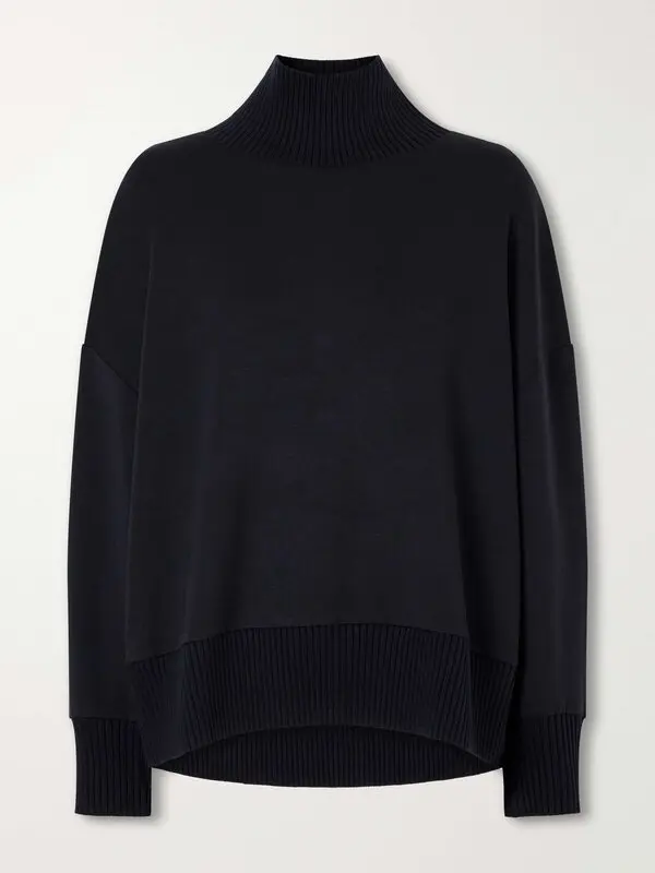 Varley Barker Oversized Cotton Turtleneck Sweater