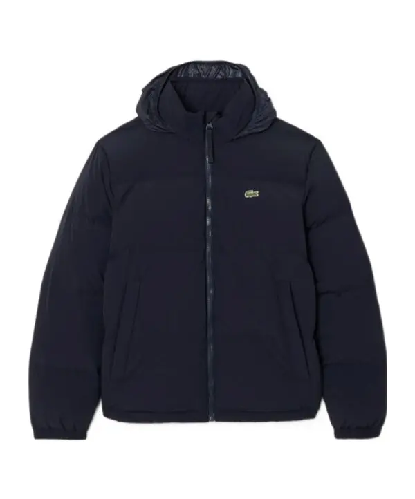 Lacoste Water-repellent Hooded Down Jacket
