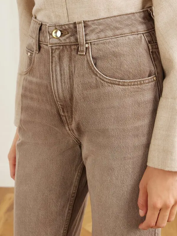 Ossou Drift High-rise Straight-leg Jeans