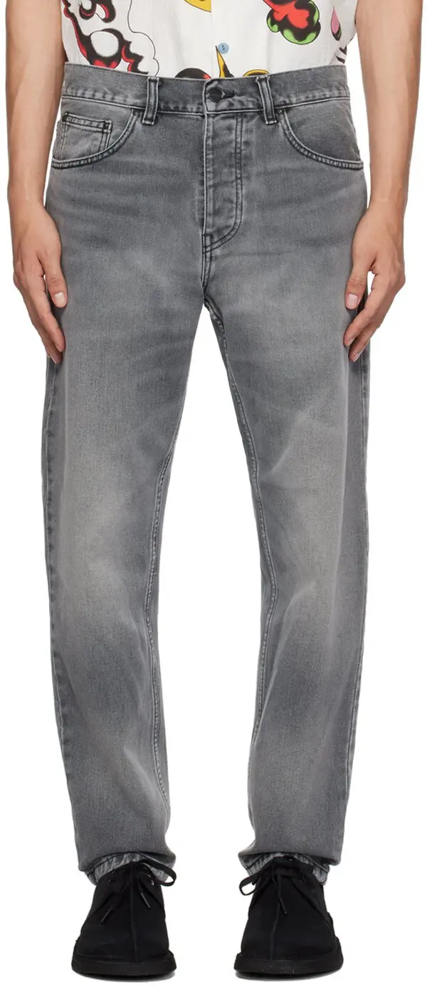 Carhartt Work In Progress Dark-wash Straight-leg Jeans