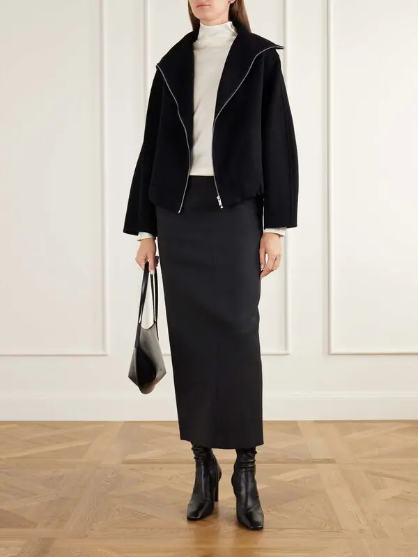 ALMADA Lindy Brushed Wool-blend Coat