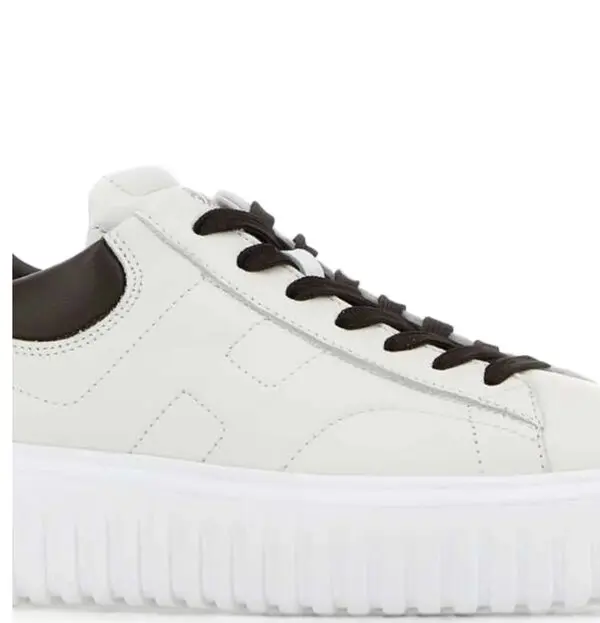 Hogan H-stripes Lace-up Sneakers - White