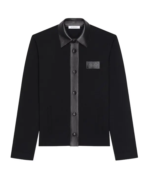 Givenchy Mixed Media Button-up Cardigan