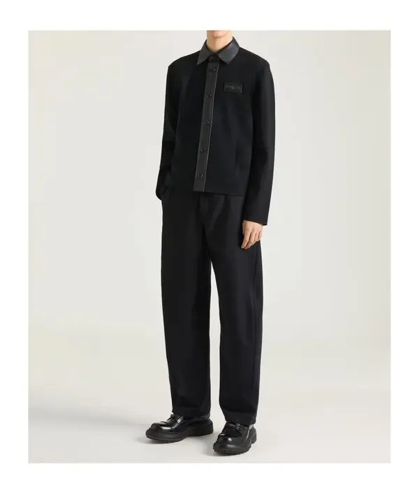 Givenchy Mixed Media Button-up Cardigan