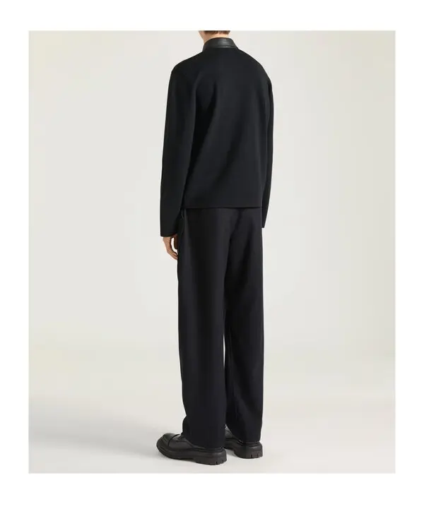 Givenchy Mixed Media Button-up Cardigan