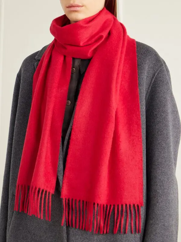 Johnstons Of Elgin Fringed Cashmere Scarf