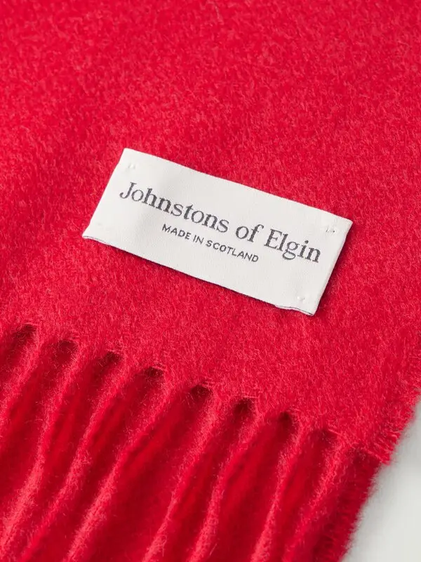Johnstons Of Elgin Fringed Cashmere Scarf