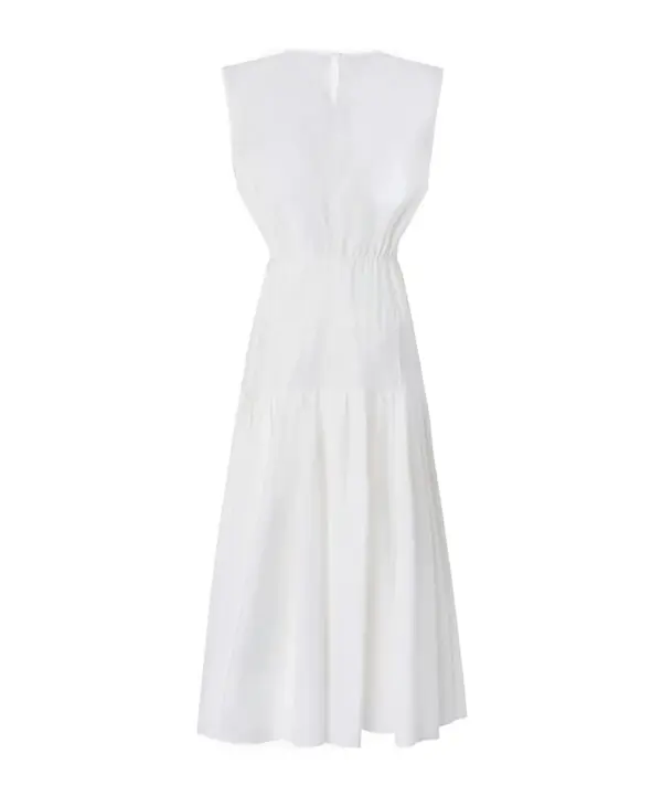 Pinko Cut-out Sleeveless Dress - White