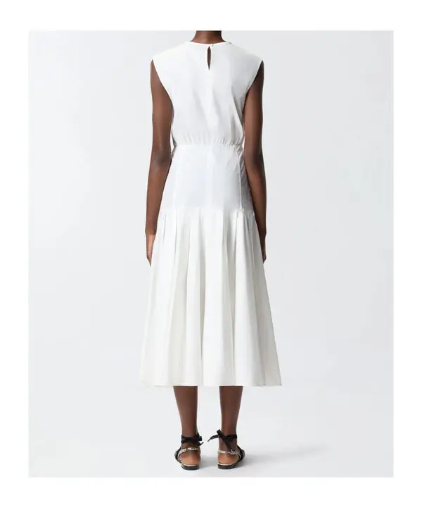 Pinko Cut-out Sleeveless Dress - White