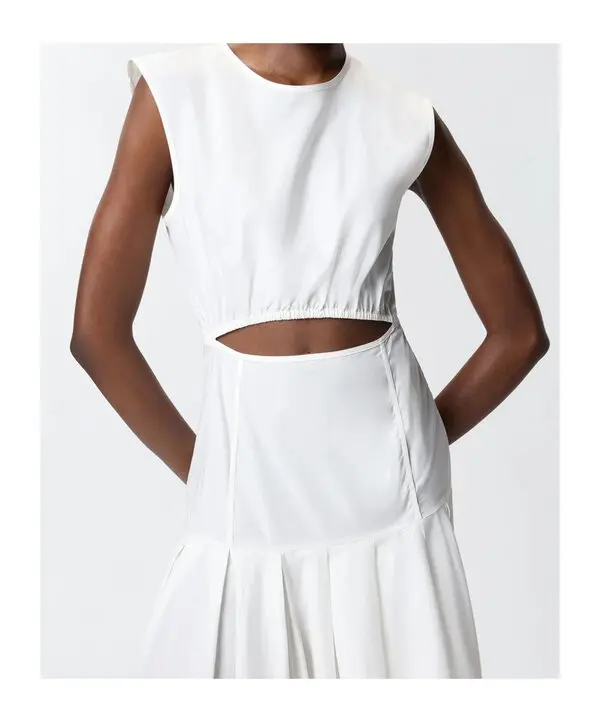 Pinko Cut-out Sleeveless Dress - White