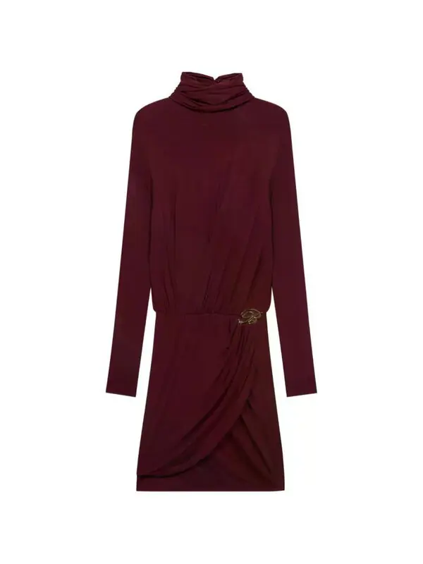 Blumarine Draped Stole-detail Mini Dress - Red