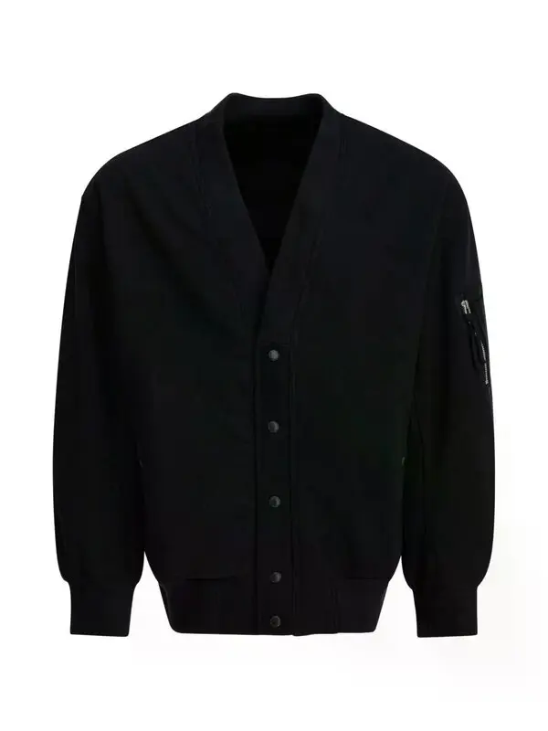 Comme Des Garçons Zip-pocket Press-stud Cardigan