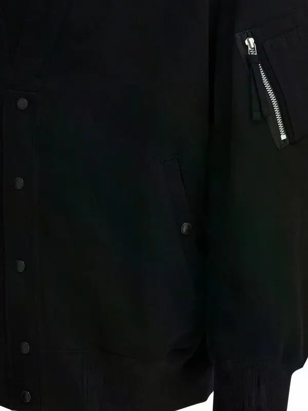 Comme Des Garçons Zip-pocket Press-stud Cardigan