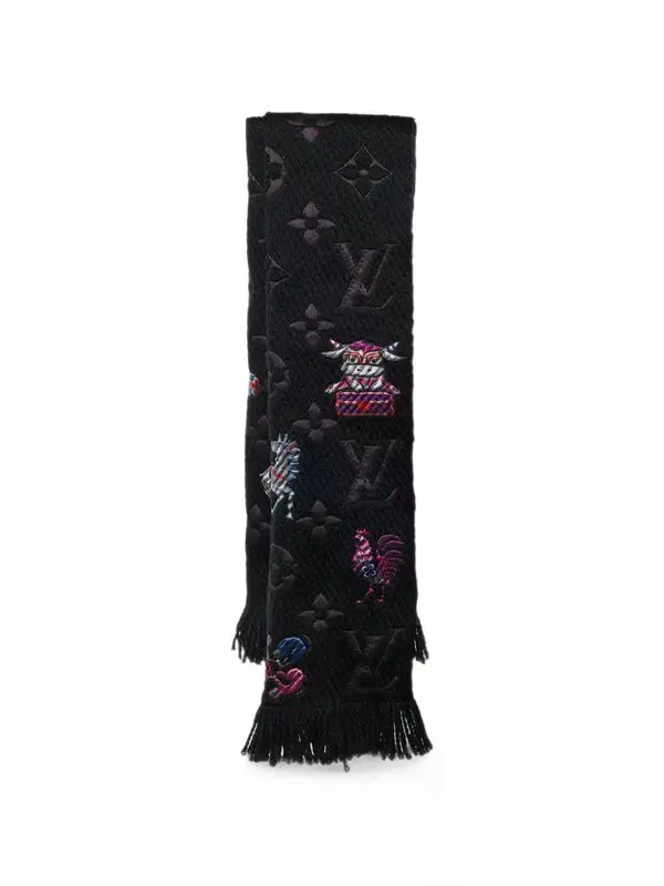 LOUIS VUITTON Superstition Logomania Scarf