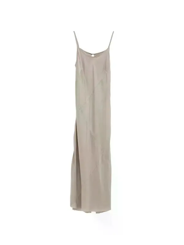LAUREN MANOOGIAN Bias Seam-detail Spaghetti-strap Midi Dress - Neutrals