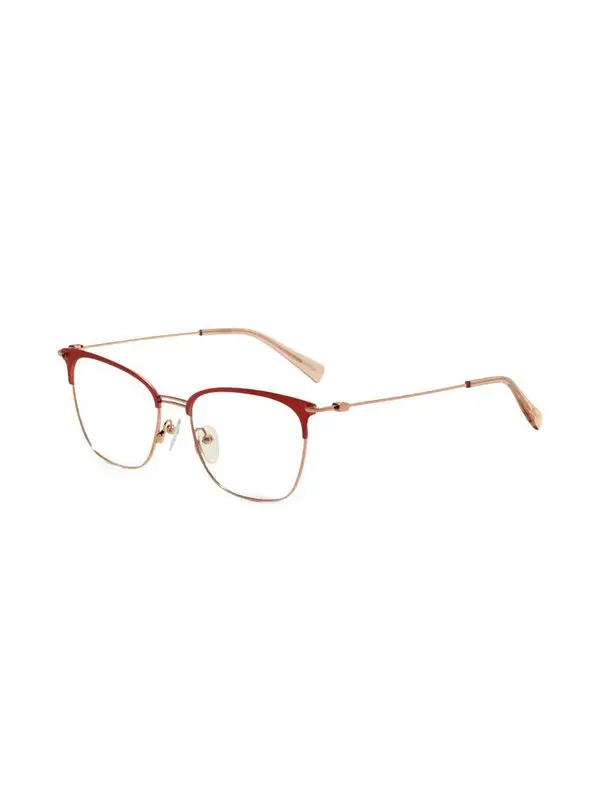 Tumi Squared-frame Glasses - Gold
