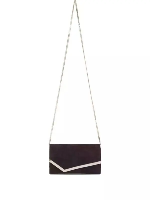 JIMMY CHOO Chain-strap Suede Shoulder Bag - Chc