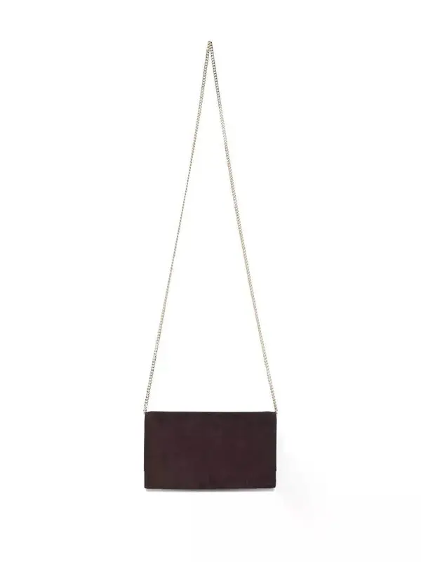 JIMMY CHOO Chain-strap Suede Shoulder Bag